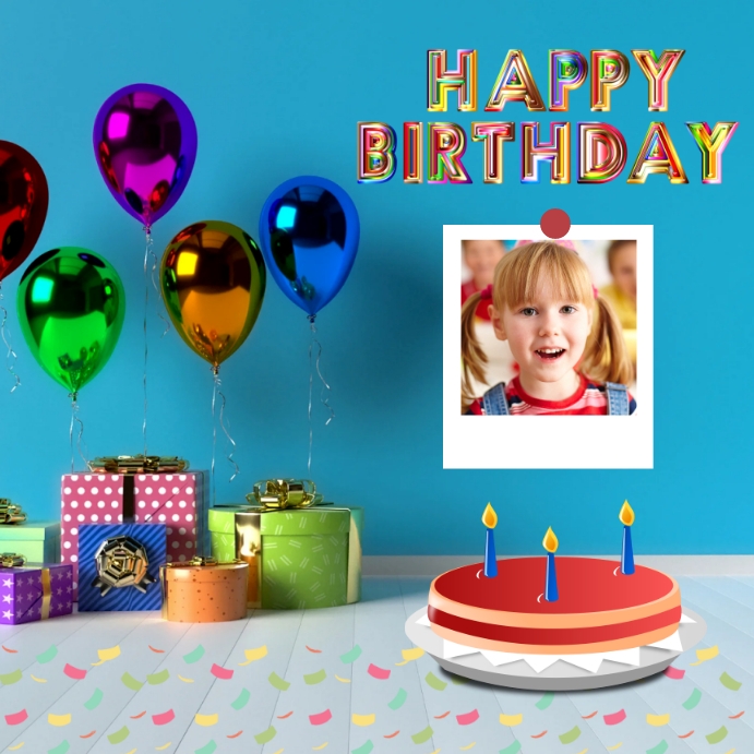 Birthday Instagram post template. | PosterMyWall