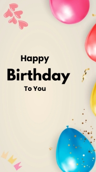 Birthday Instagram Story Template | PosterMyWall