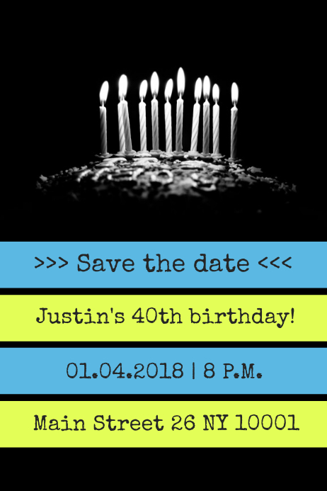 Birthday invitation Template | PosterMyWall