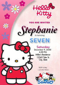 sanrio birthday invitation Template | PosterMyWall