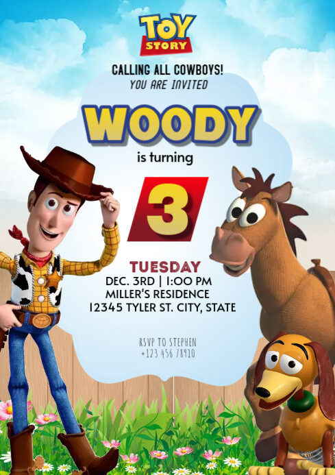 birthday invitation a4 Template | PosterMyWall