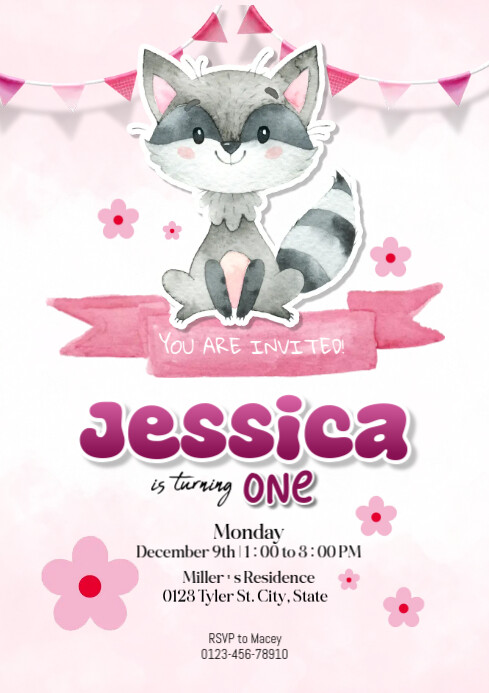 birthday invitation a4 Template | PosterMyWall