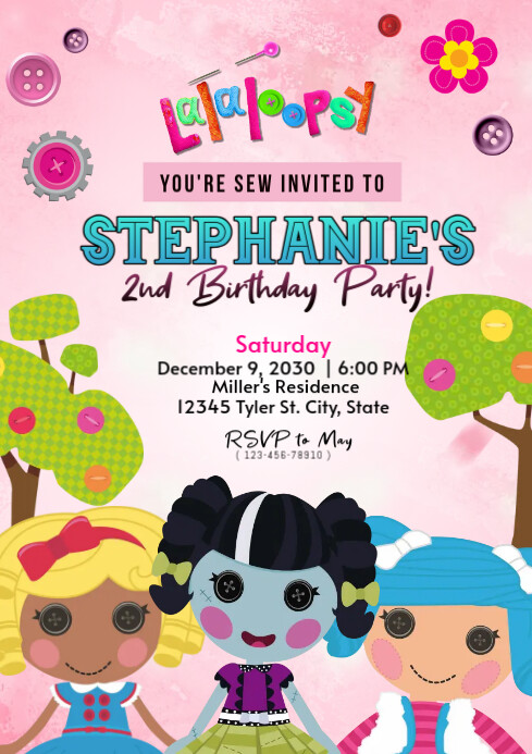 birthday invitation a4 Template | PosterMyWall