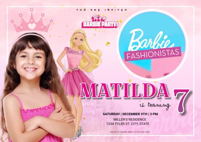 birthday invitation a4 Template | PosterMyWall