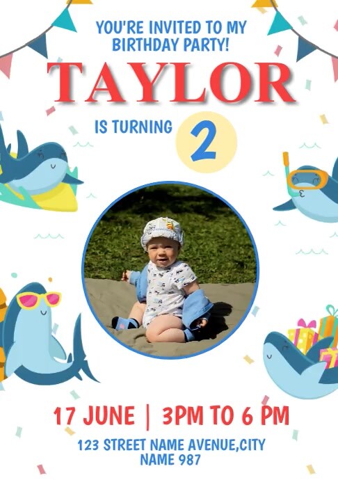 Birthday Invitation Ads Template | PosterMyWall