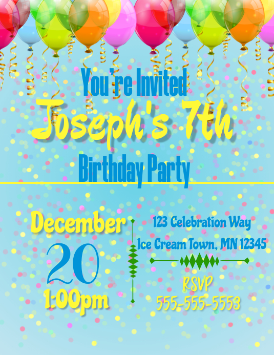Copy of Birthday Invitation | PosterMyWall