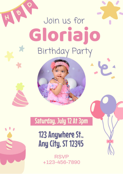 Birthday Invitation Template | PosterMyWall