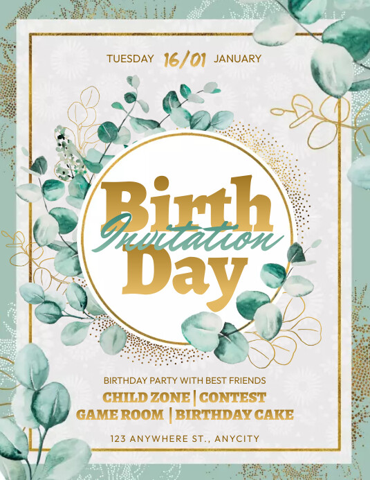 Birthday Invitation Design Template | PosterMyWall
