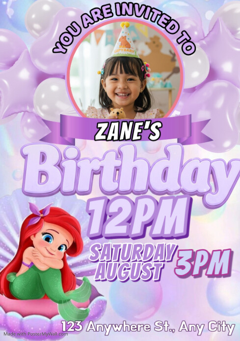 Birthday Invitation Template | PosterMyWall