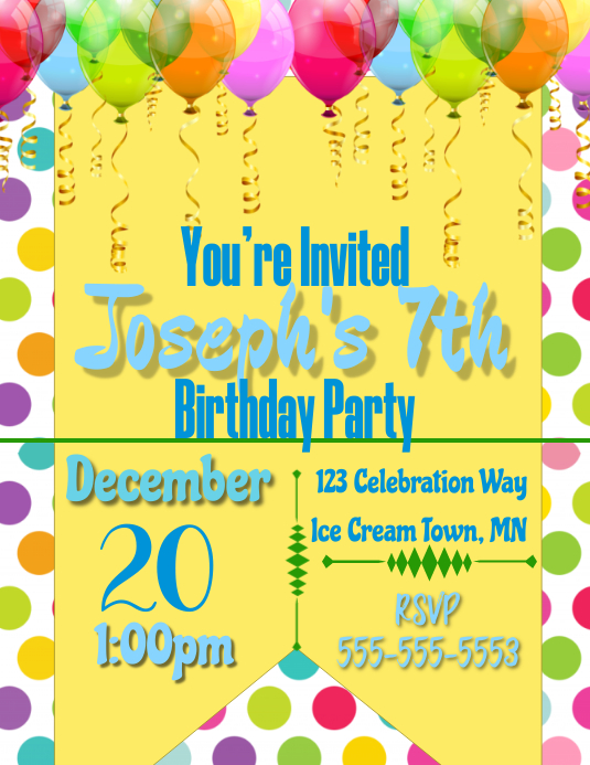 Copy of Birthday Invitation | PosterMyWall
