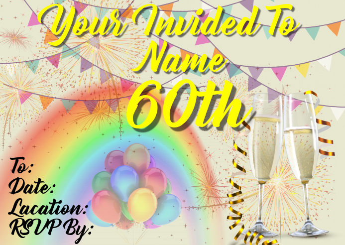 BIRTHDAY INVITATION Template | PosterMyWall