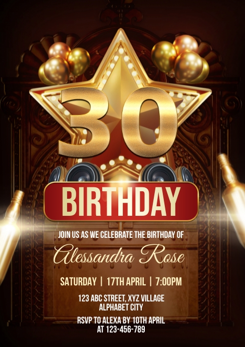 Birthday Invitation Template | PosterMyWall
