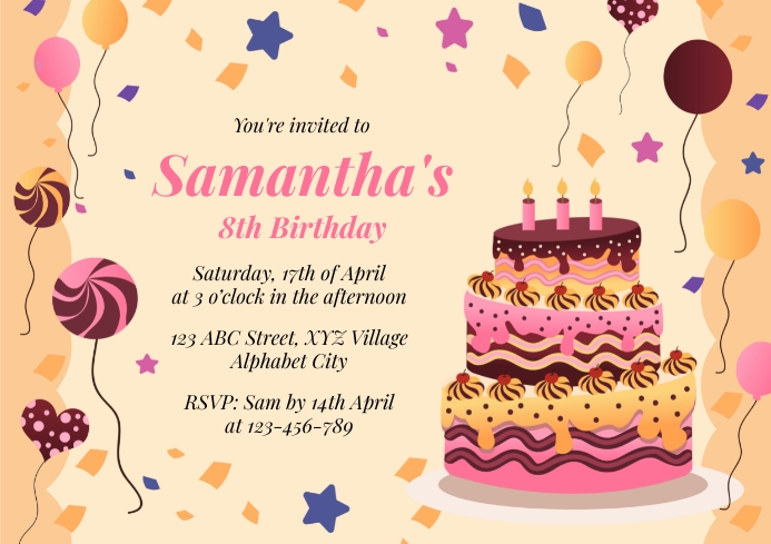 Birthday Invitation Template | PosterMyWall