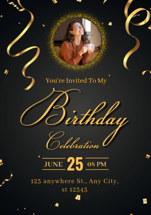 Birthday invitation Template | PosterMyWall