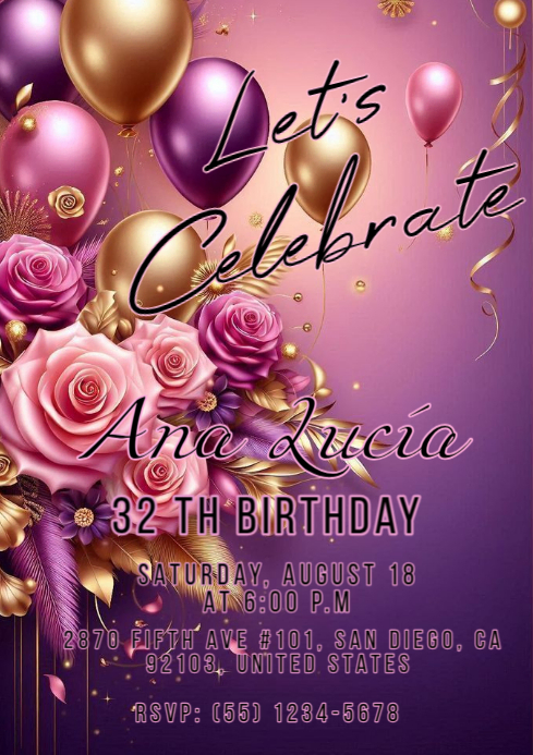 birthday invitation Template | PosterMyWall