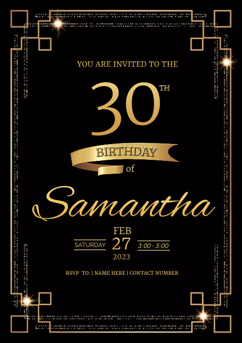 Birthday invitation Template | PosterMyWall