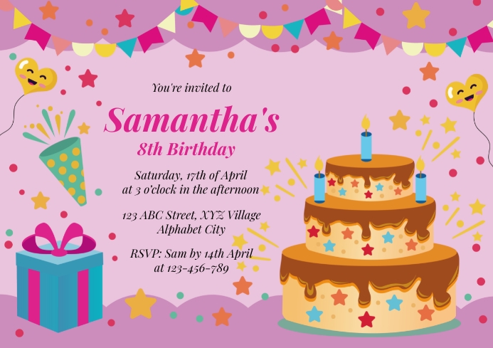 Birthday Invitation Template | PosterMyWall