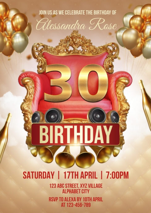 Birthday Invitation Template | PosterMyWall