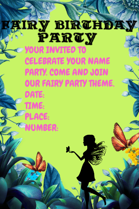 BIRTHDAY INVITATION Template | PosterMyWall