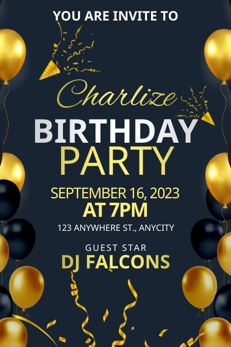 Birthday Invitation Template | PosterMyWall