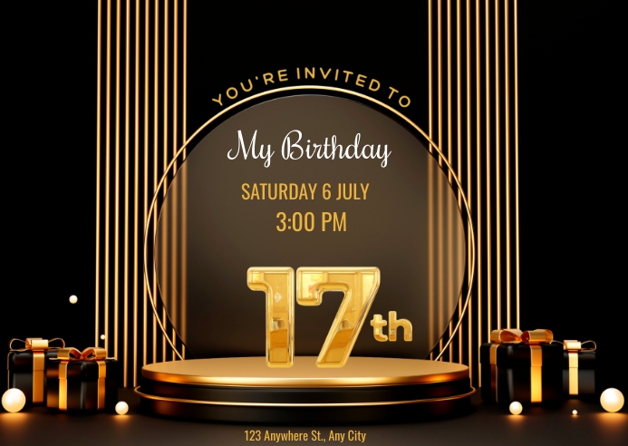 Birthday Invitation Template | PosterMyWall