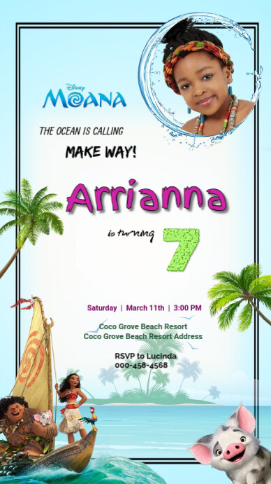 birthday invitation Instagram story Template | PosterMyWall