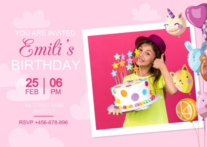 birthday invite Template | PosterMyWall