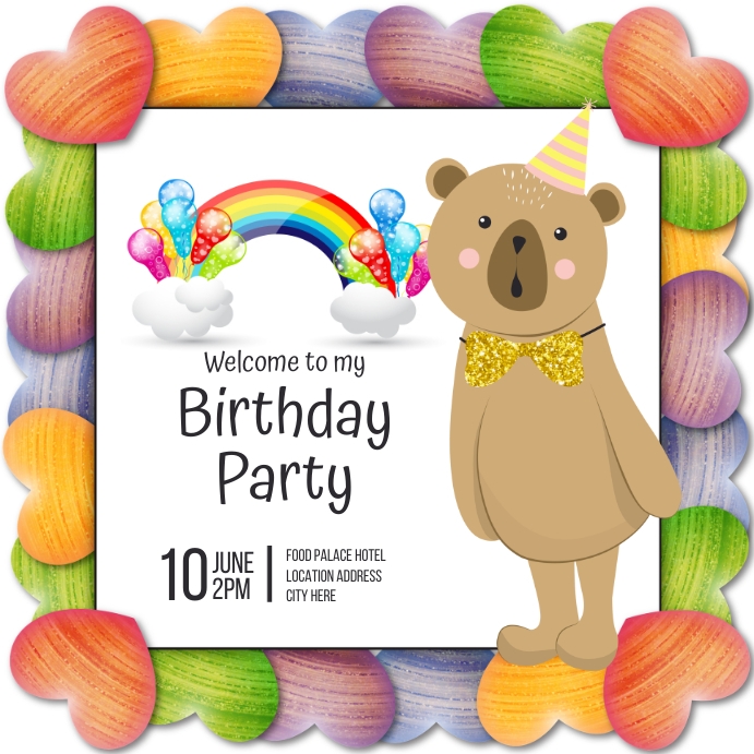 birthday invite Template | PosterMyWall