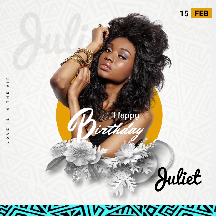 Birthday J Template | PosterMyWall