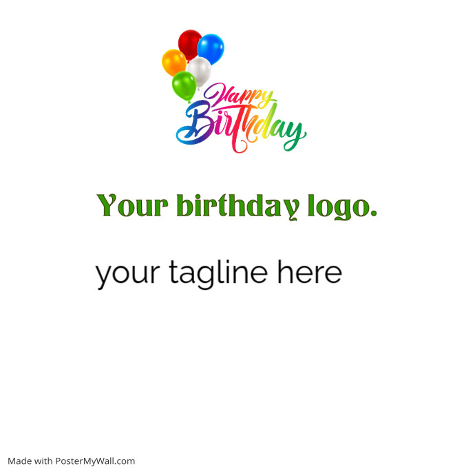 Birthday logo Template | PosterMyWall