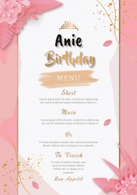 Birthday Menu Template | PosterMyWall