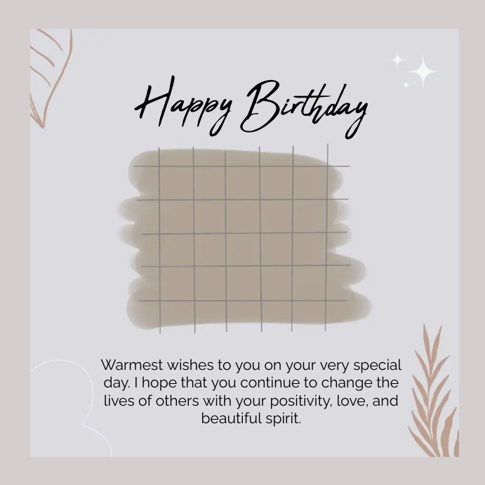 Birthday Message Template | PosterMyWall