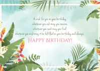 Birthday Message postcard Template | PosterMyWall