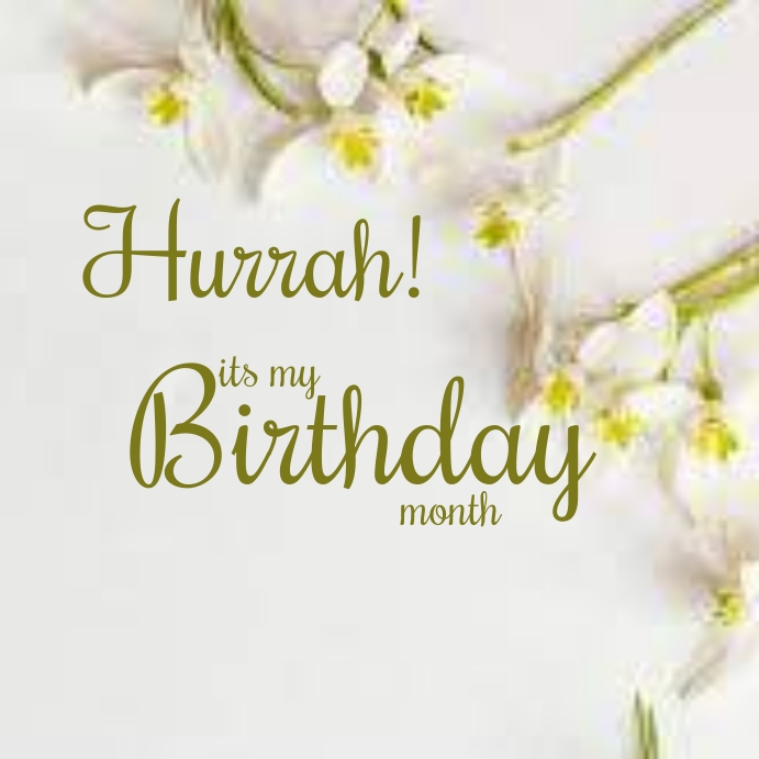 birthday month instagram post Template | PosterMyWall