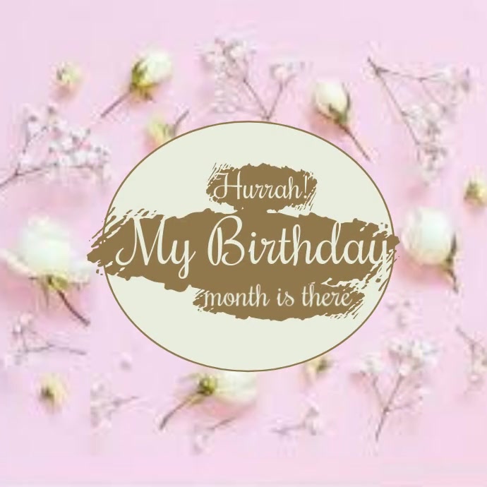 birthday month instagram video post (1) Template | PosterMyWall