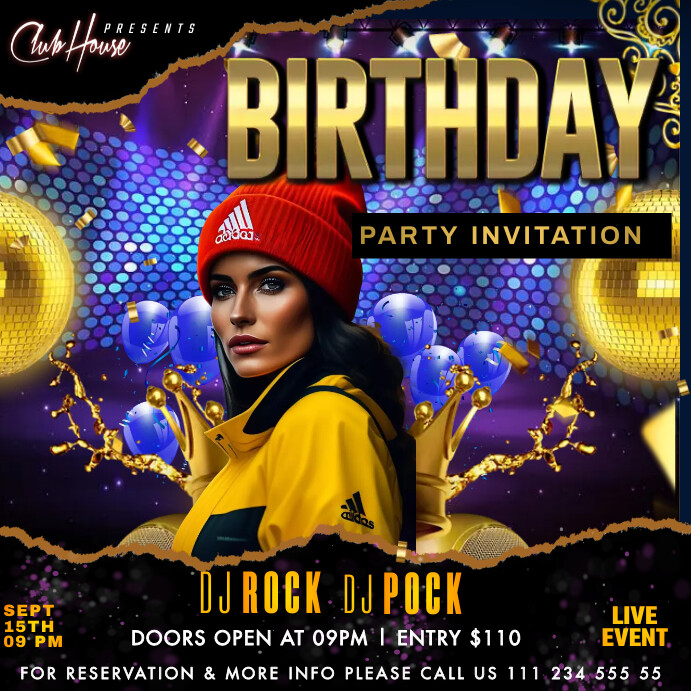 birthday night/birthday celebration Template | PosterMyWall