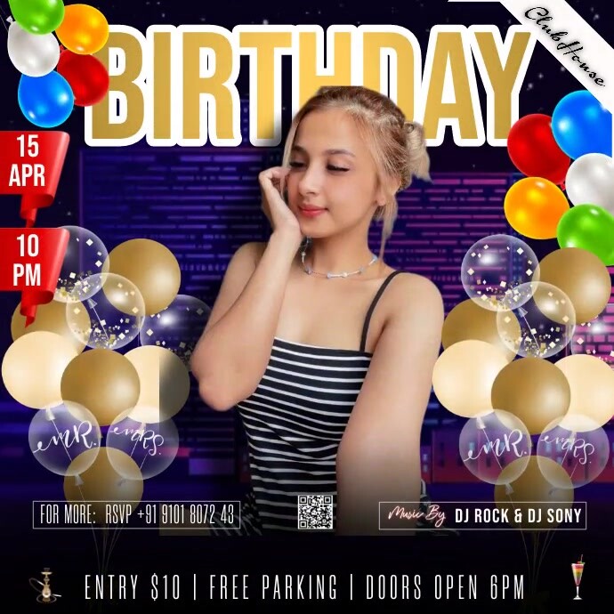 birthday night celebration Template | PosterMyWall