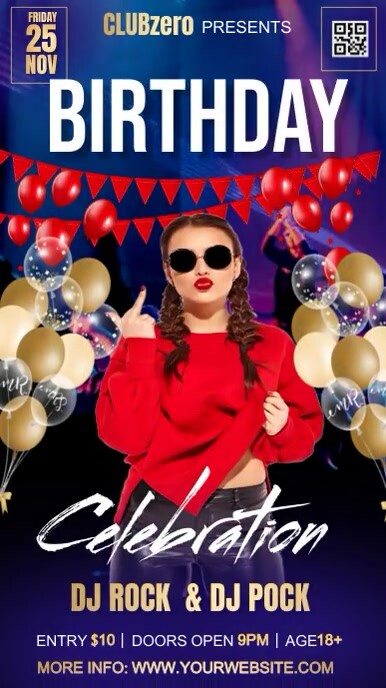 birthday night club party Template | PosterMyWall