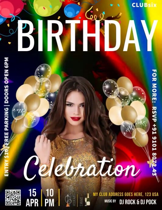 Copy of birthday night party | PosterMyWall