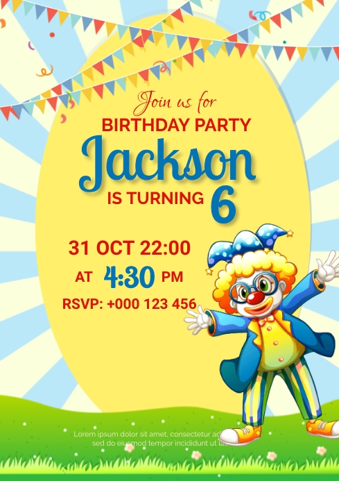 Birthday party, joker party Template | PosterMyWall