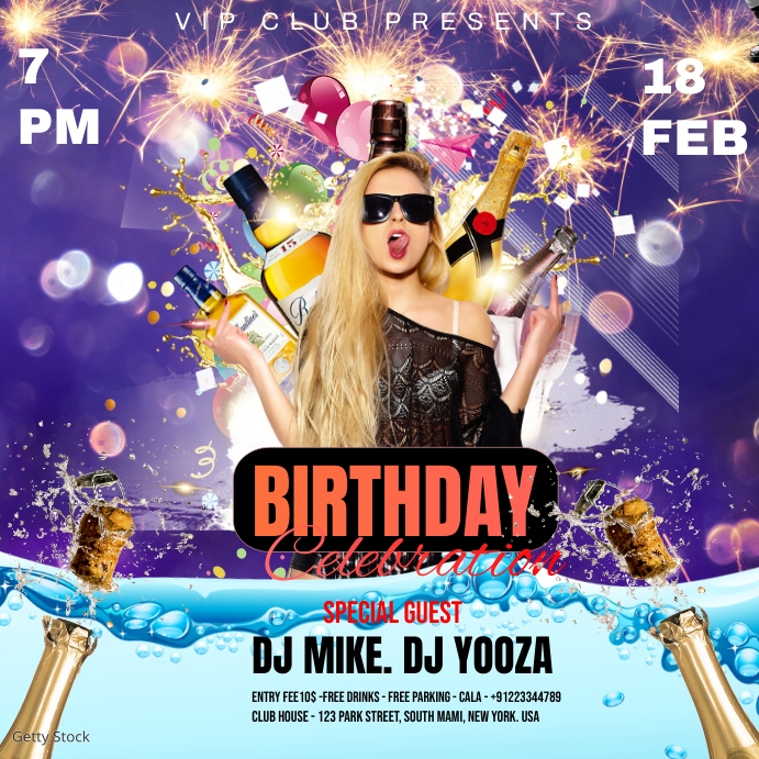 Birthday party (1) Template | PosterMyWall
