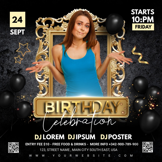 birthday party (2) Template | PosterMyWall