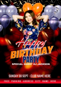 birthday party ad design template | PosterMyWall
