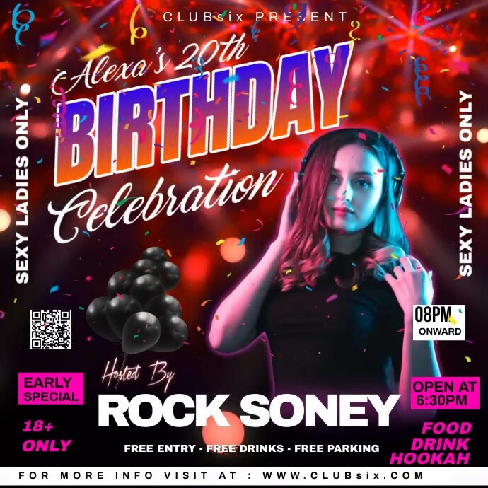 birthday party ad design Template | PosterMyWall