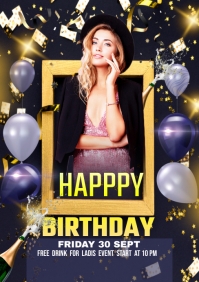 birthday party ad design template | PosterMyWall