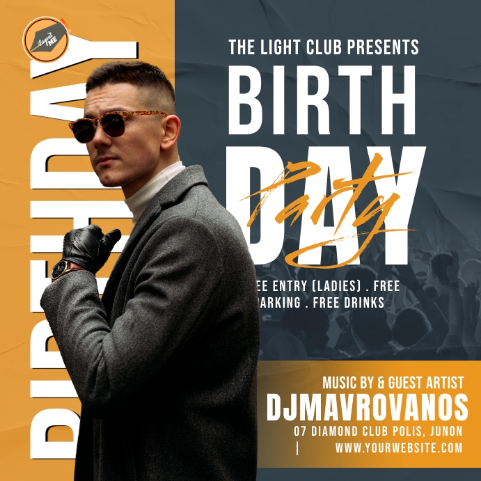 Birthday Party Ads Template | PosterMyWall