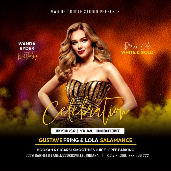 Birthday Party Celebration Ads Template | PosterMyWall