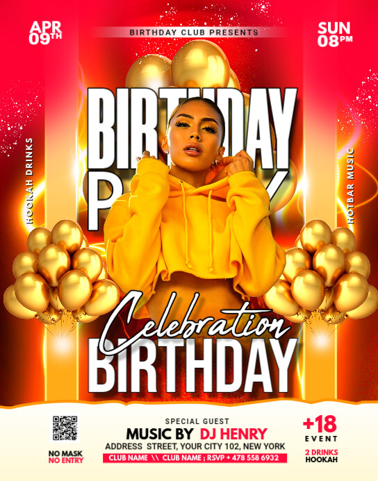 Plantilla de BIRTHDAY PARTY CELEBRATION | PosterMyWall