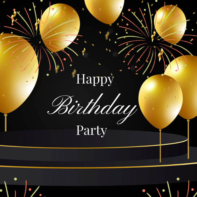 Birthday party Template | PosterMyWall