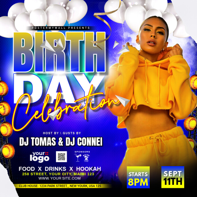 BIRTHDAY PARTY Template | PosterMyWall